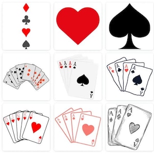 Playing Cards SVG Bundle | Poker and Casino Card Designs for Cricut - Etsy