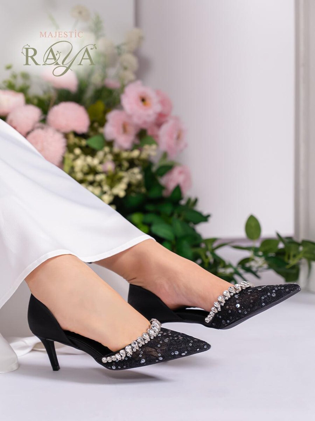 Irish Lace Glitter Heels - Etsy