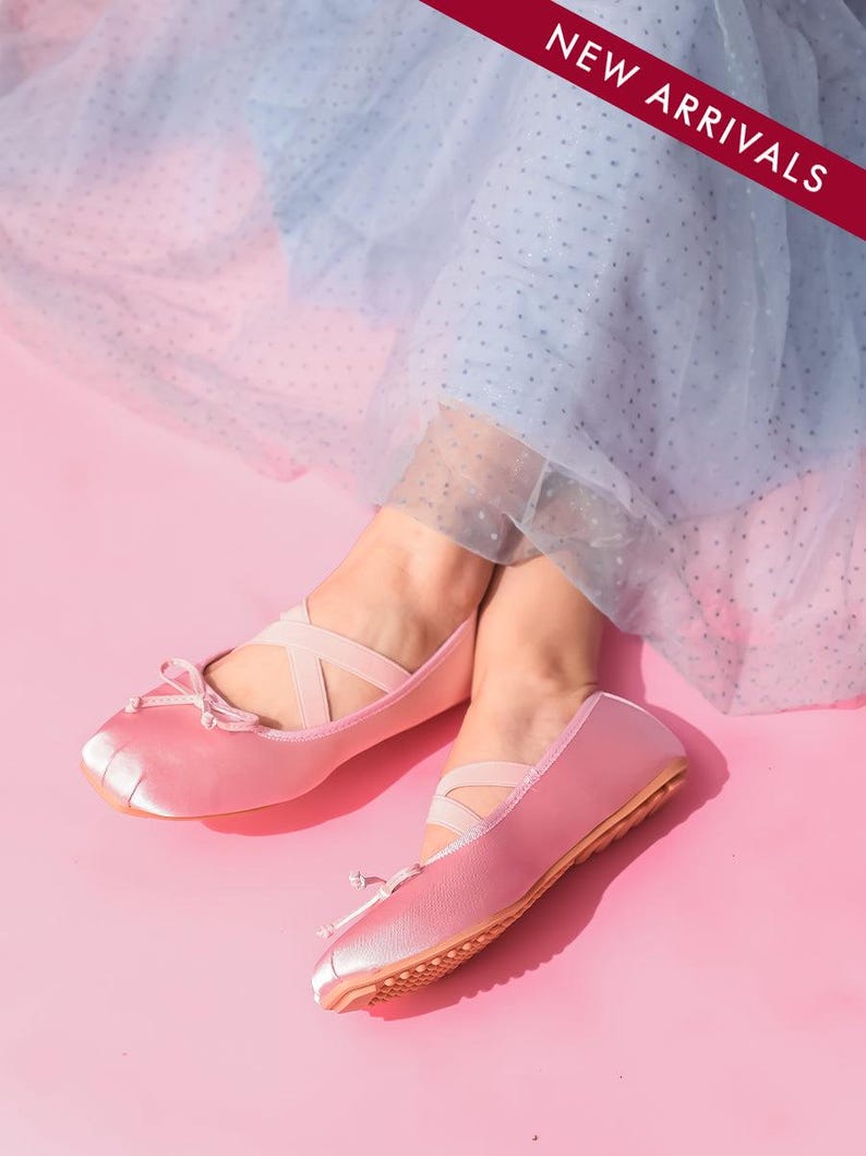 Allegra Ballerina Ribbon Flats - Etsy