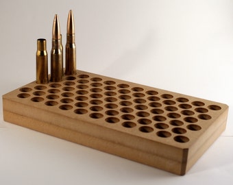 Maple reloading block with deep holes for .45-70 and other | Etsy