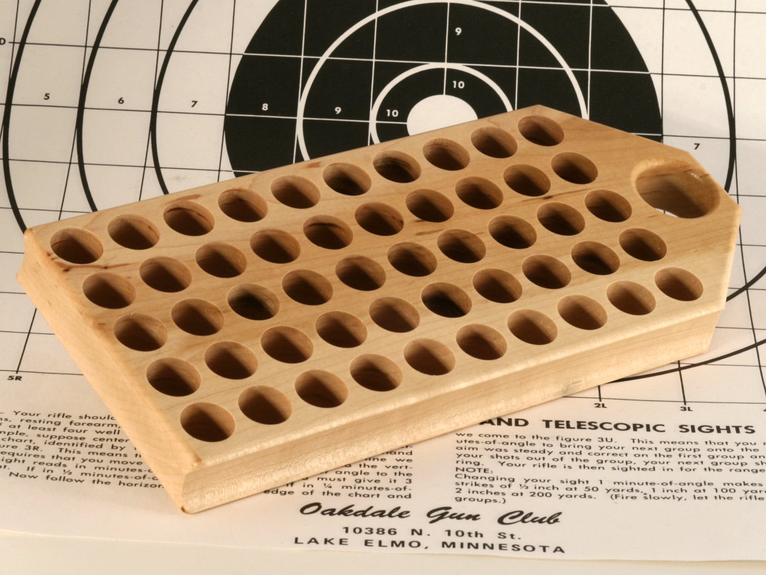 Maple Reloading Block With Deep Holes for .45-70 (and Other Larger ...