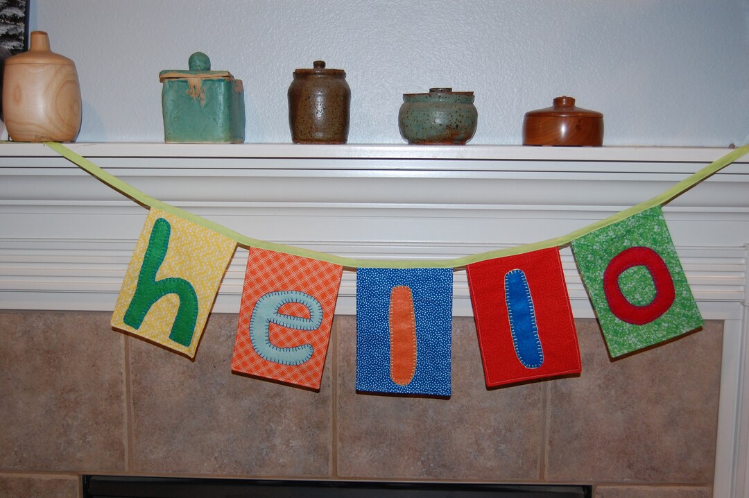 Hello Banner - Etsy