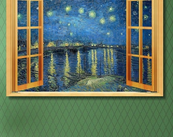 open window at night