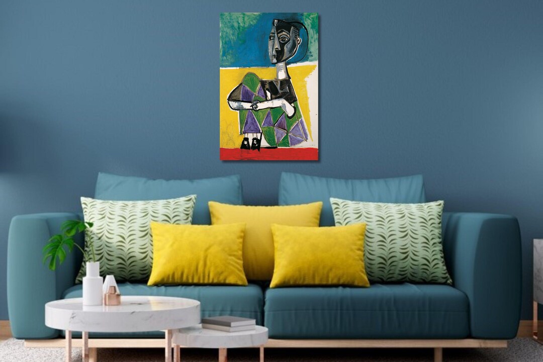 Pablo Picasso: Sitting Jacqueline (1954) Canvas Wall Art/picasso Poster ...