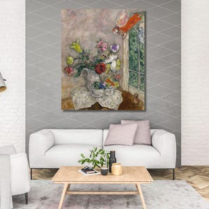 Marc Chagall: the Jug With Spring Flowers (1930) Canvas Art/museum ...