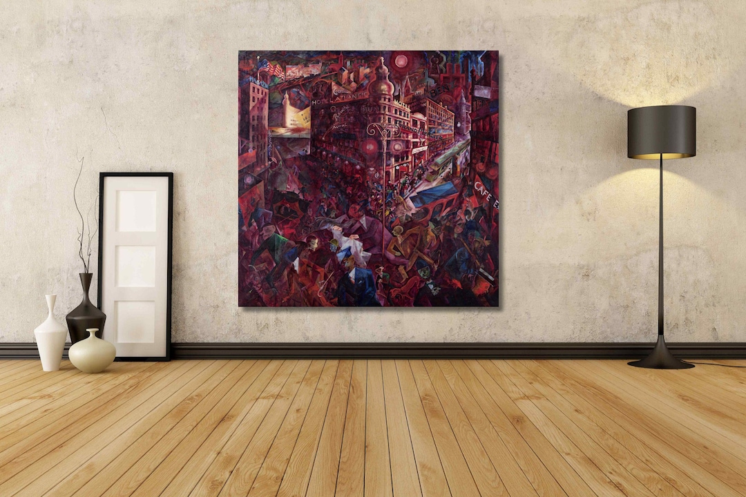 George Grosz: Metropolis (1916) Canvas Art/george Grosz Print/artwork ...