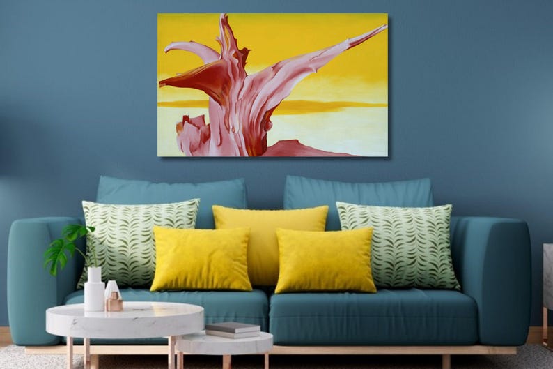 Georgia O’keeffe: Red Tree Canvas / Fine Art Print / Vintage Wall Art ...