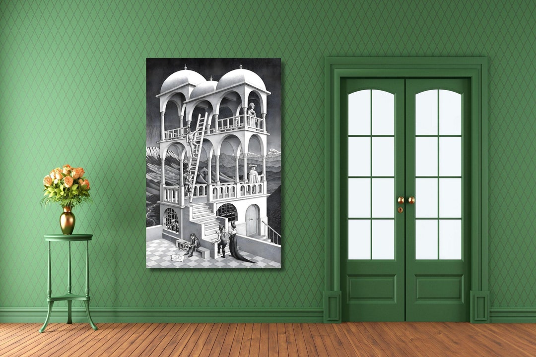 Maurits Cornelis Escher: Belvedere (1958) Canvas Wall Art/escher Print ...