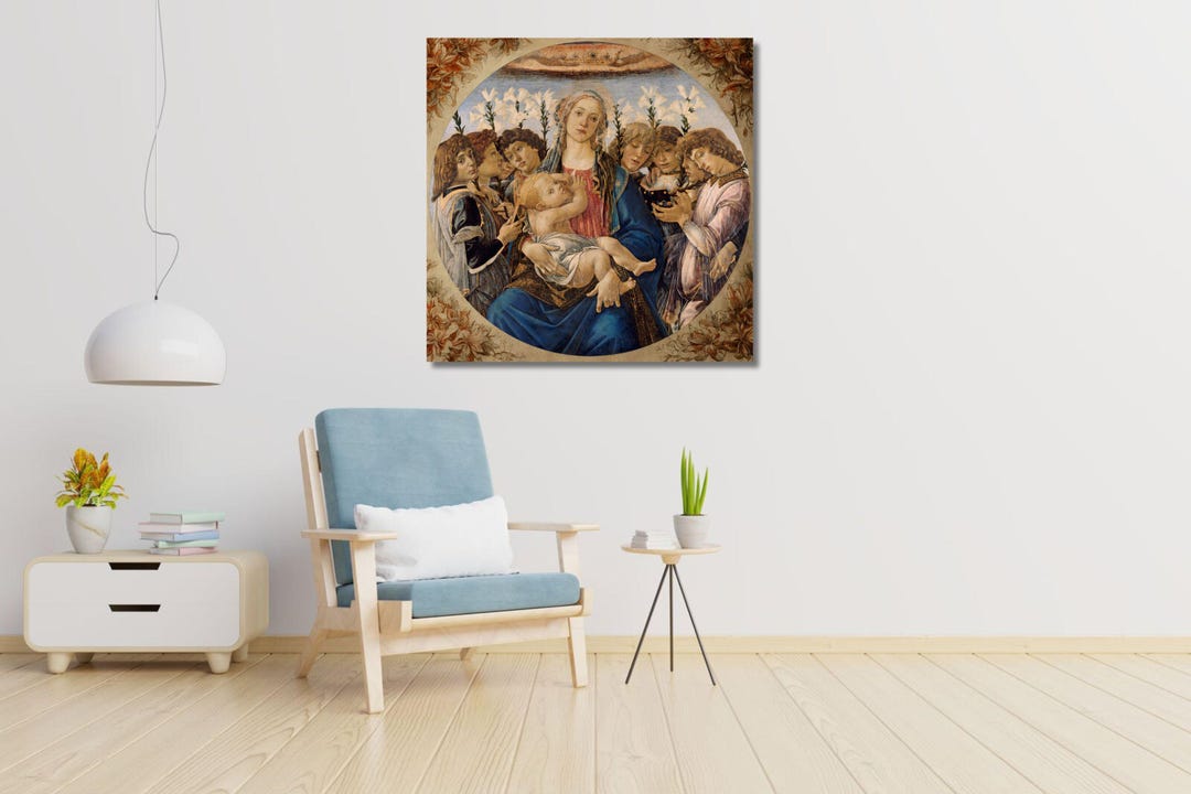 Sandro Botticelli: Madonna and Child With Choir of Angels (1477) Canvas ...