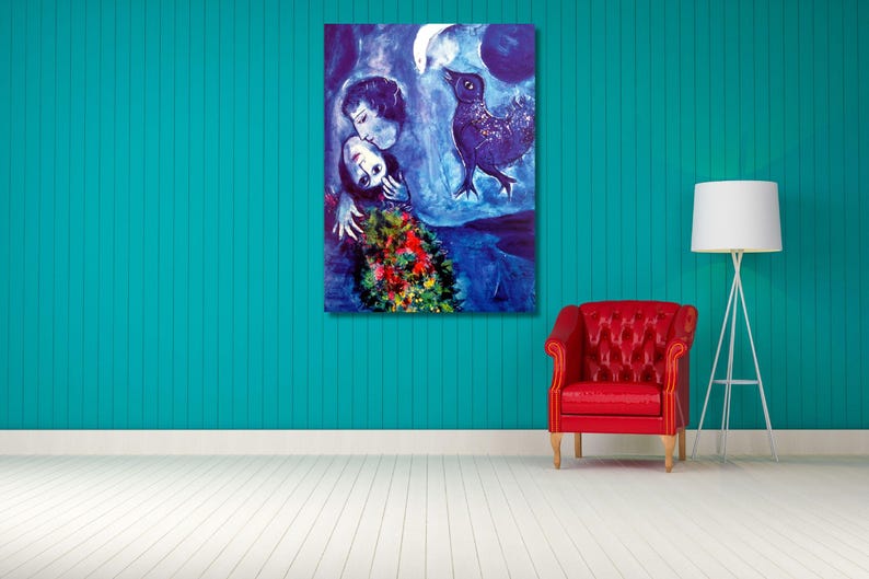 Marc Chagall: Blue Landscape (1949) Canvas Wall Art/museum Art Print ...