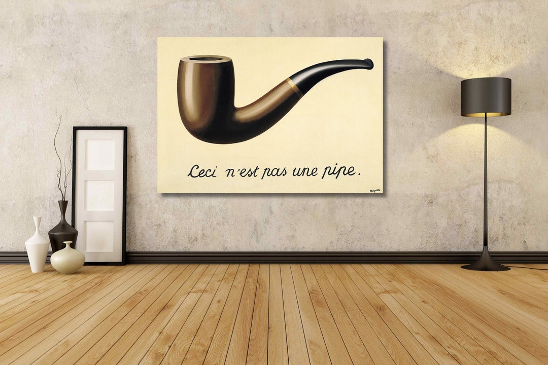 René Magritte: Ceci N'est Pas Une Pipe (1929) Canvas Wall Art/magritte ...