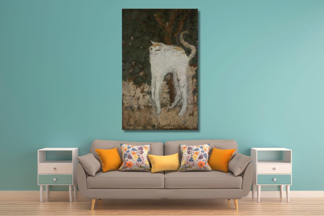 Pierre Bonnard: the White Cat (1894) Canvas Art/high Quality Print ...