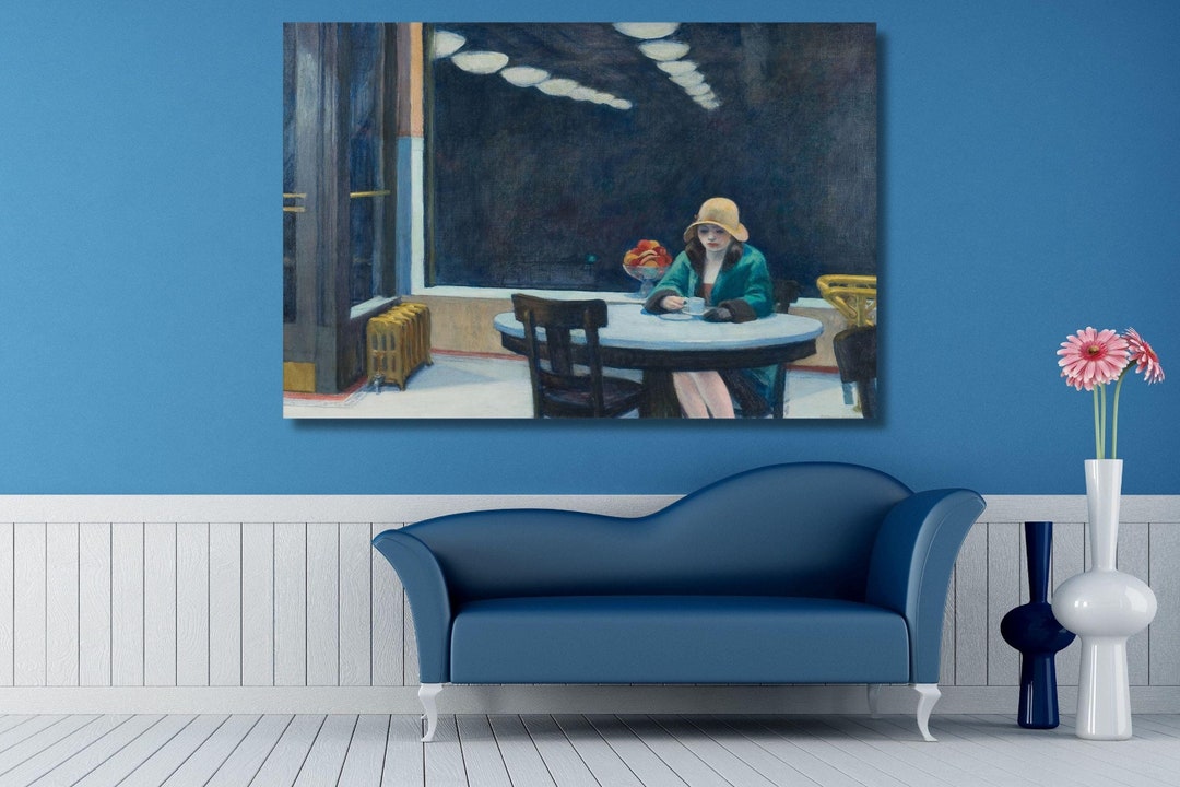 Edward Hopper: Automat (1927) Canvas Wall Art/famous Art Painting ...