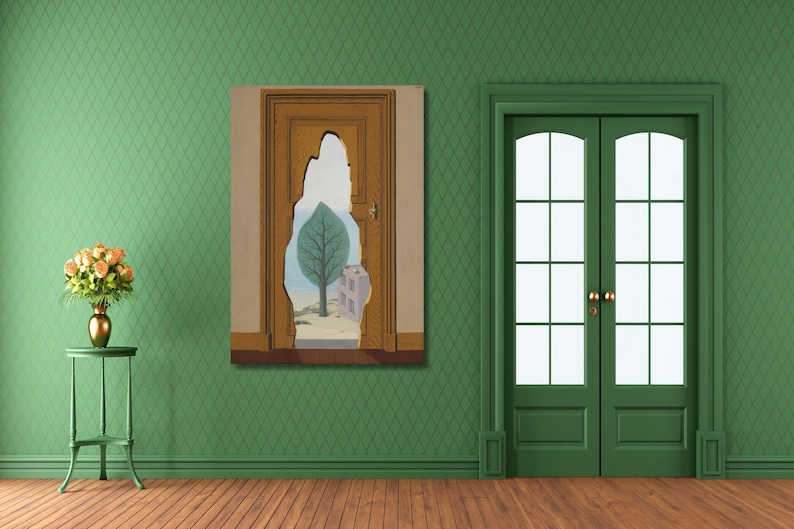 Rene Magritte the Amorous Perspective 1935 Canvas – Surrealist Window ...
