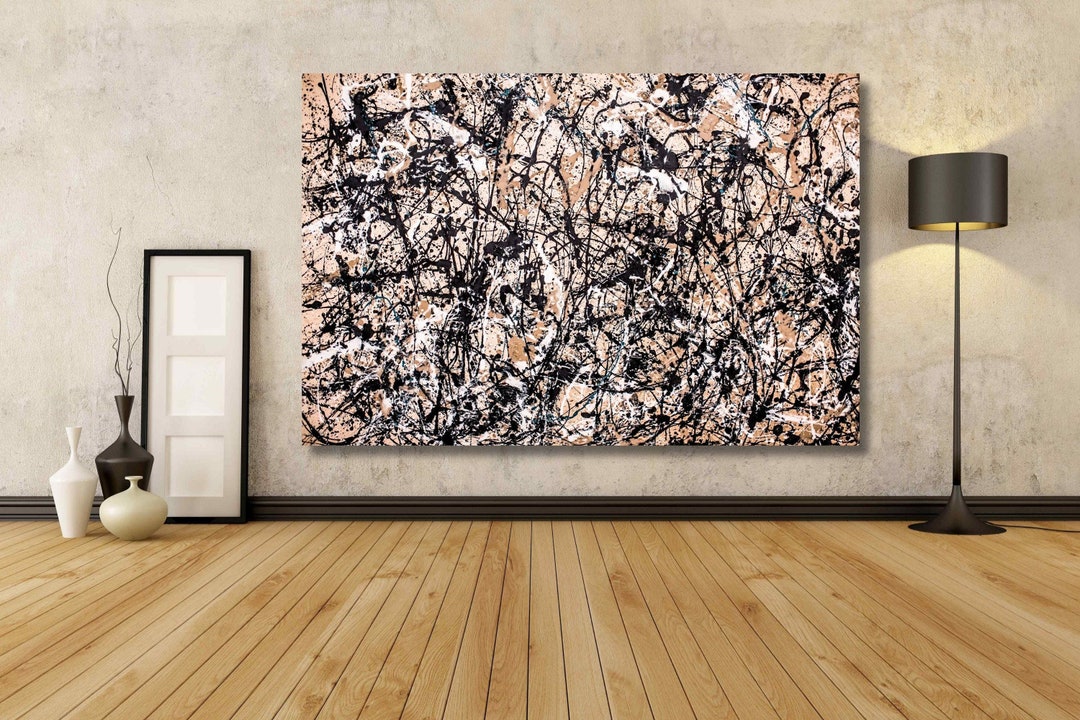 Jackson Pollock Canvas, Extra Large Wall Art, Jackson Painting, Home ...