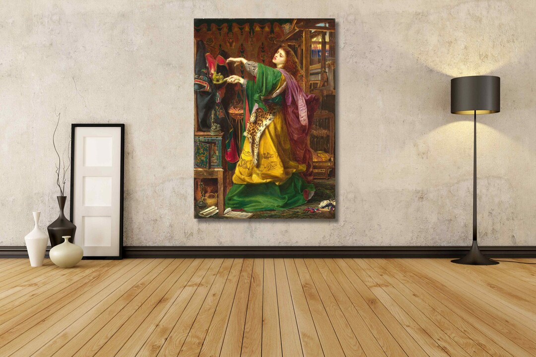 Frederick Sandys: Morgan Le Fay (1864) Canvas Art/reproduction Print ...