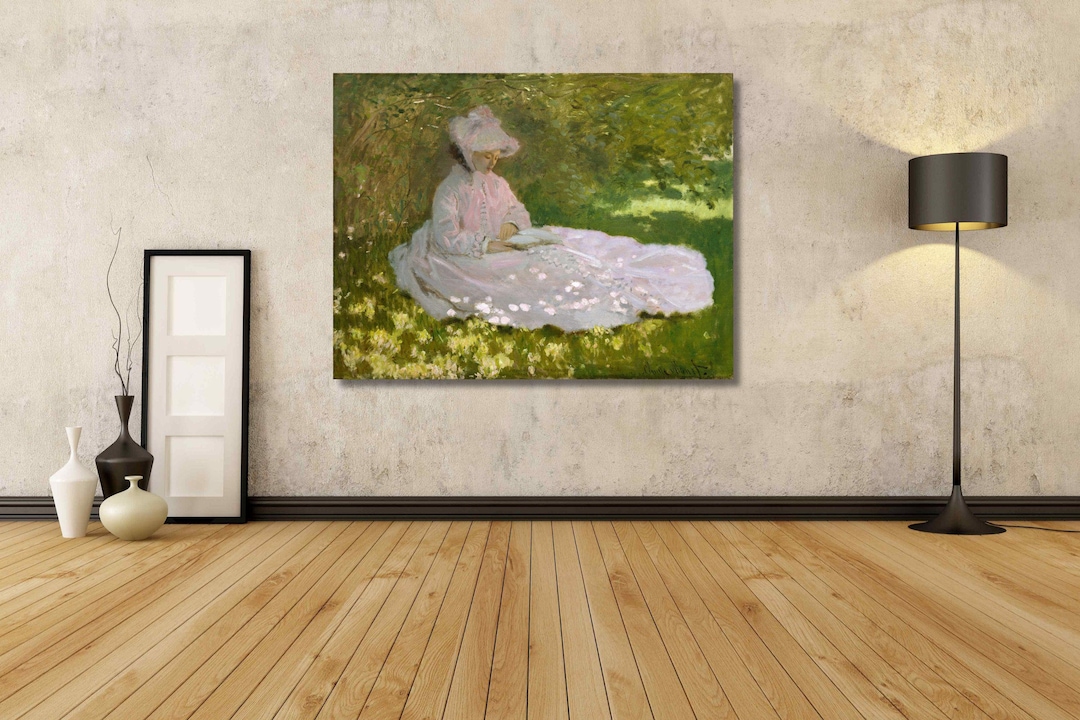 Claude Monet: Springtime (1872) Canvas Wall Art/monet Painting/monet ...