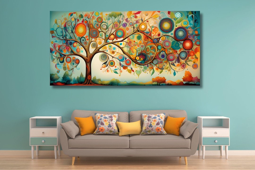 Tree Of Life Gustav Klimt Canvas Wall Art Artwork Tree Poster High