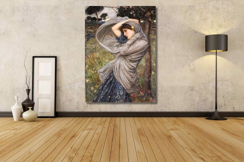 John William Waterhouse: Boreas (1903) Canvas Wall Art/reproduction ...