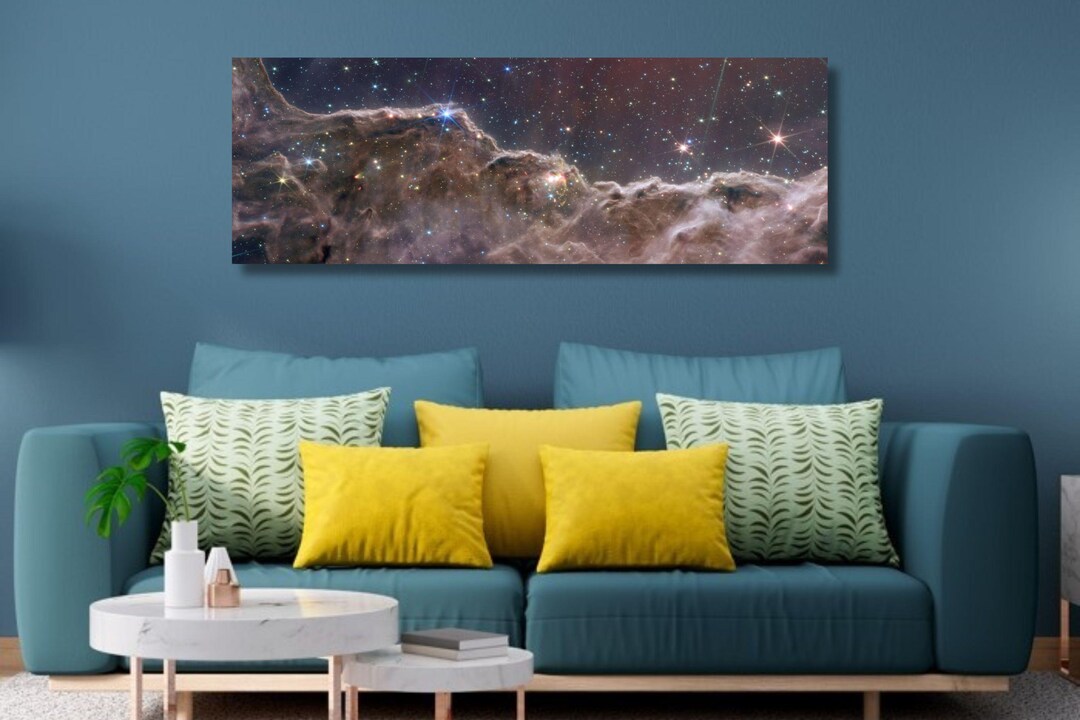 Cosmic Cliffs in the Carina Nebula Canvas Wall Art/hubble Space ...