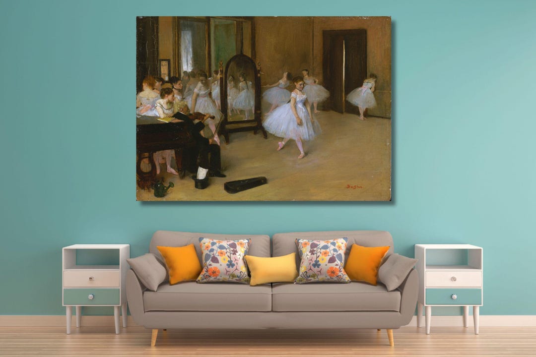 Edgar Degas: the Dancing Class 1870 Canvas/impressionist Ballet ...