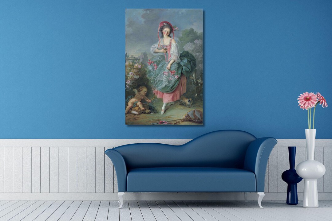 Jacques Louis David: Mademoiselle Guimard as Terpsichore (1773) Canvas ...