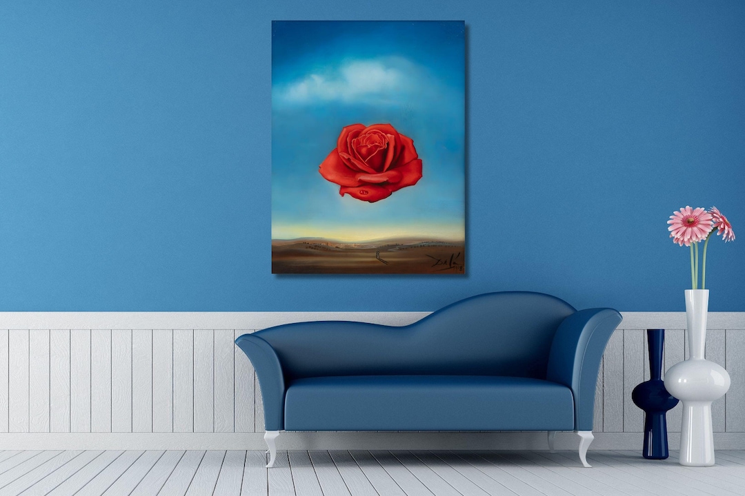 Salvador Dali: Meditative Rose (1958) Canvas Wall Art/dali Poster/dali ...