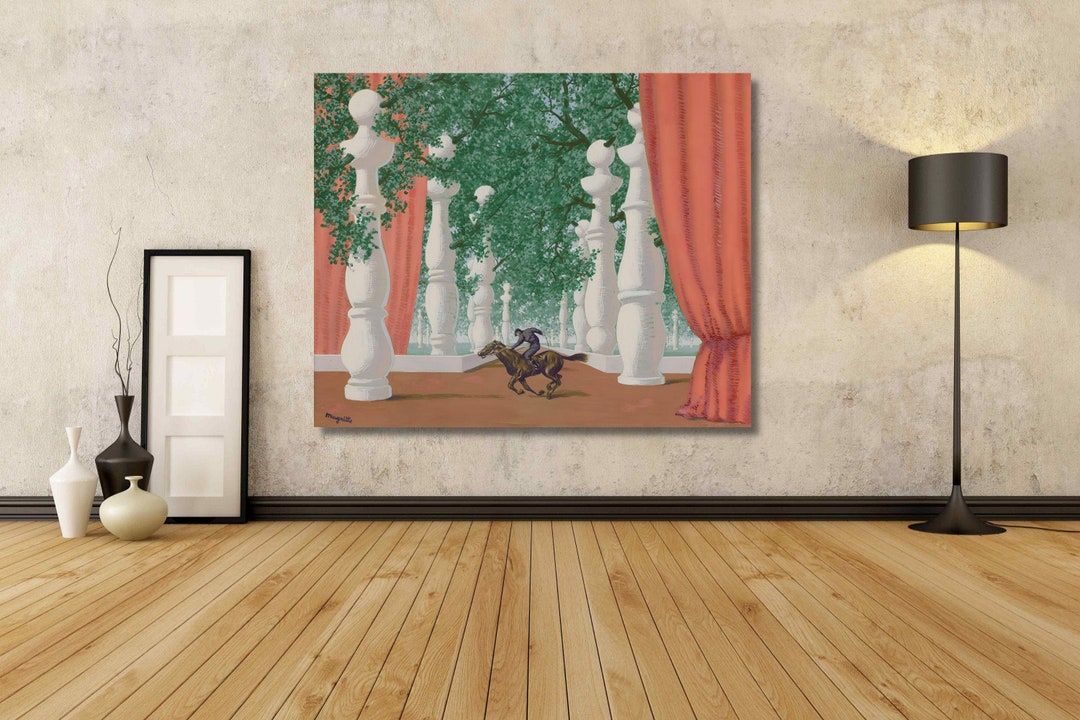 Rene Magritte: the Lost Jockey (1947-48) Canvas Wall Art/horse Painting/wrapped or Framed Wall ...