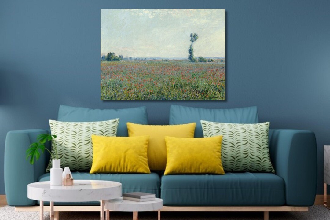 Claude Monet: Poppy Field (1881) Canvas Wall Art/monet Painting/monet ...