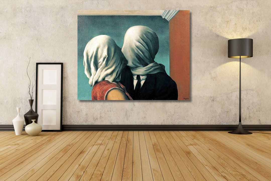 Rene Magritte: the Lovers (1928) Canvas Wall Art/magritte Painting ...