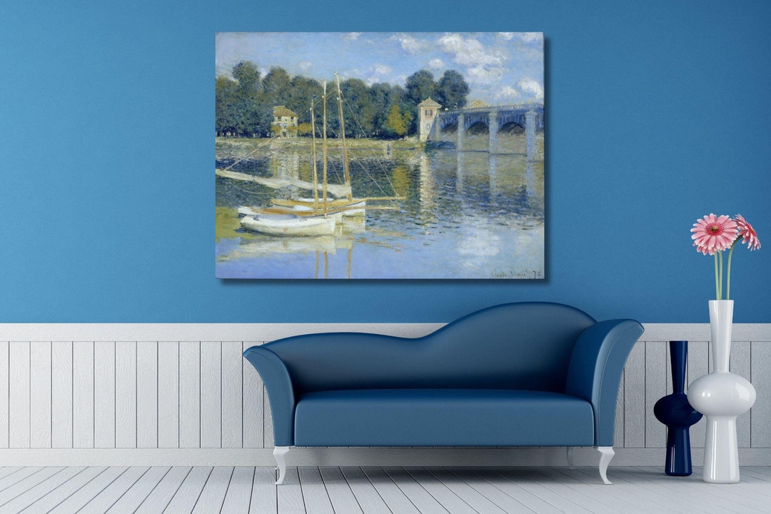Claude Monet: the Bridge at Argenteuil (1884) Canvas Wall Art/monet ...