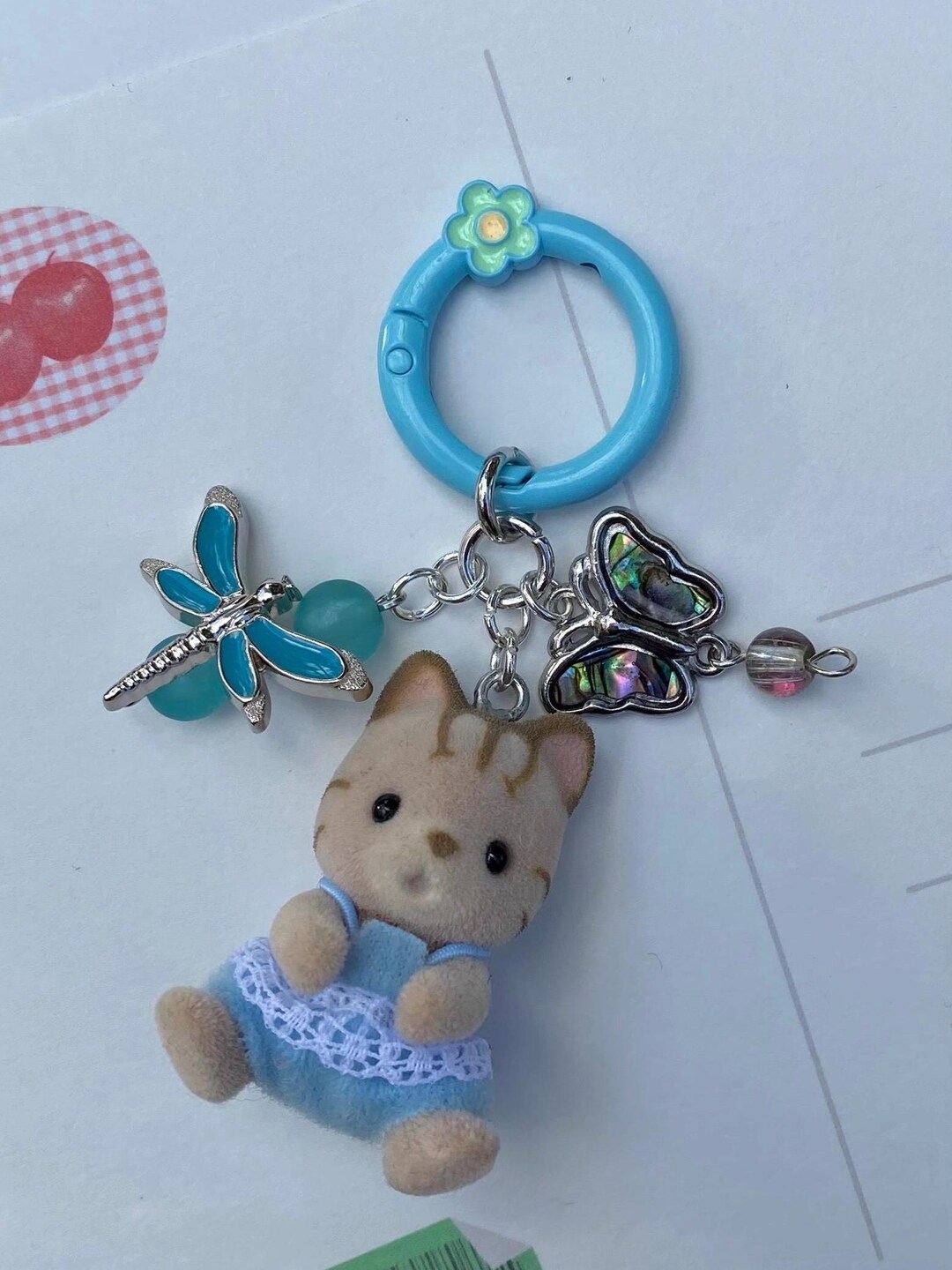 Blue Calico Critter Keychain - Etsy