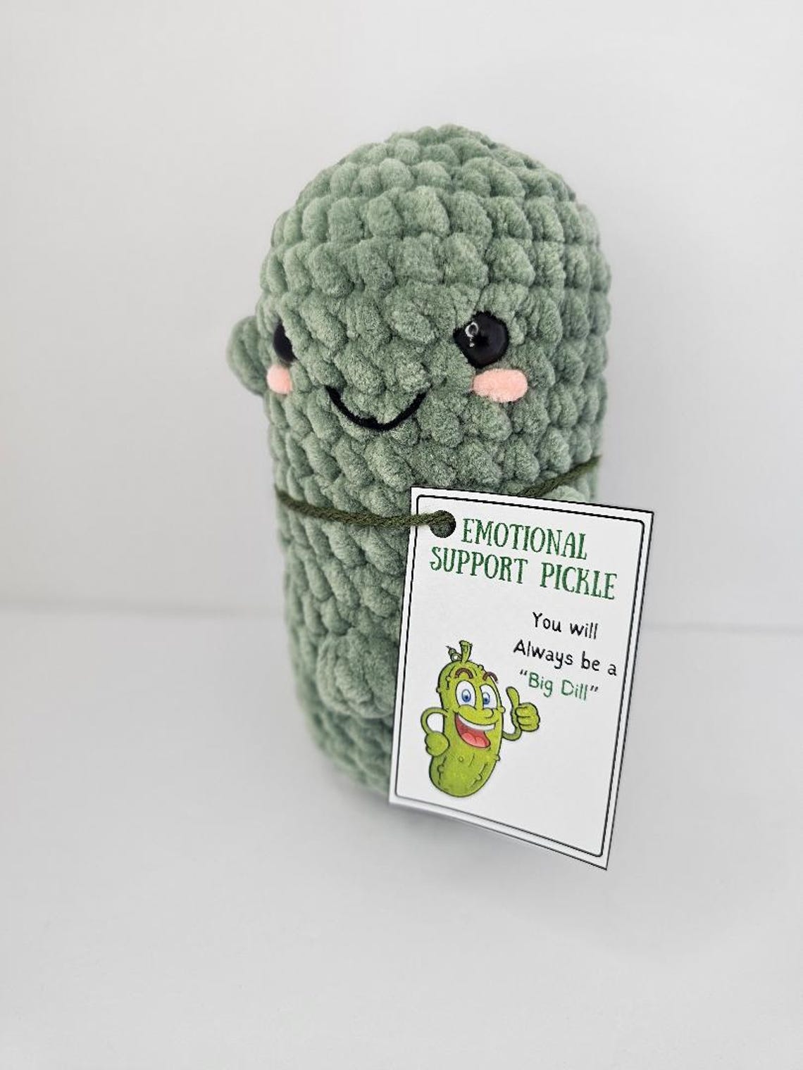 No Sew Pickle Crochet Pattern, Emotional Support Pickle PDF, Instant ...