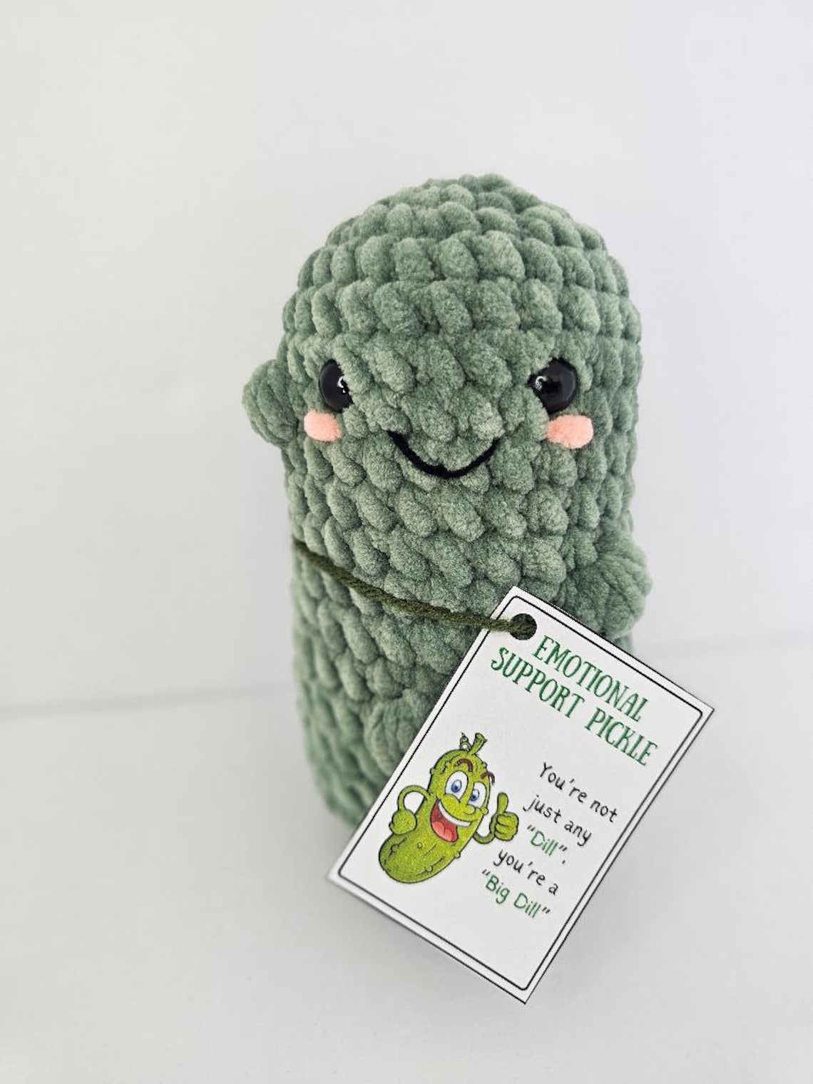 No Sew Pickle Crochet Pattern, Emotional Support Pickle PDF, Instant ...