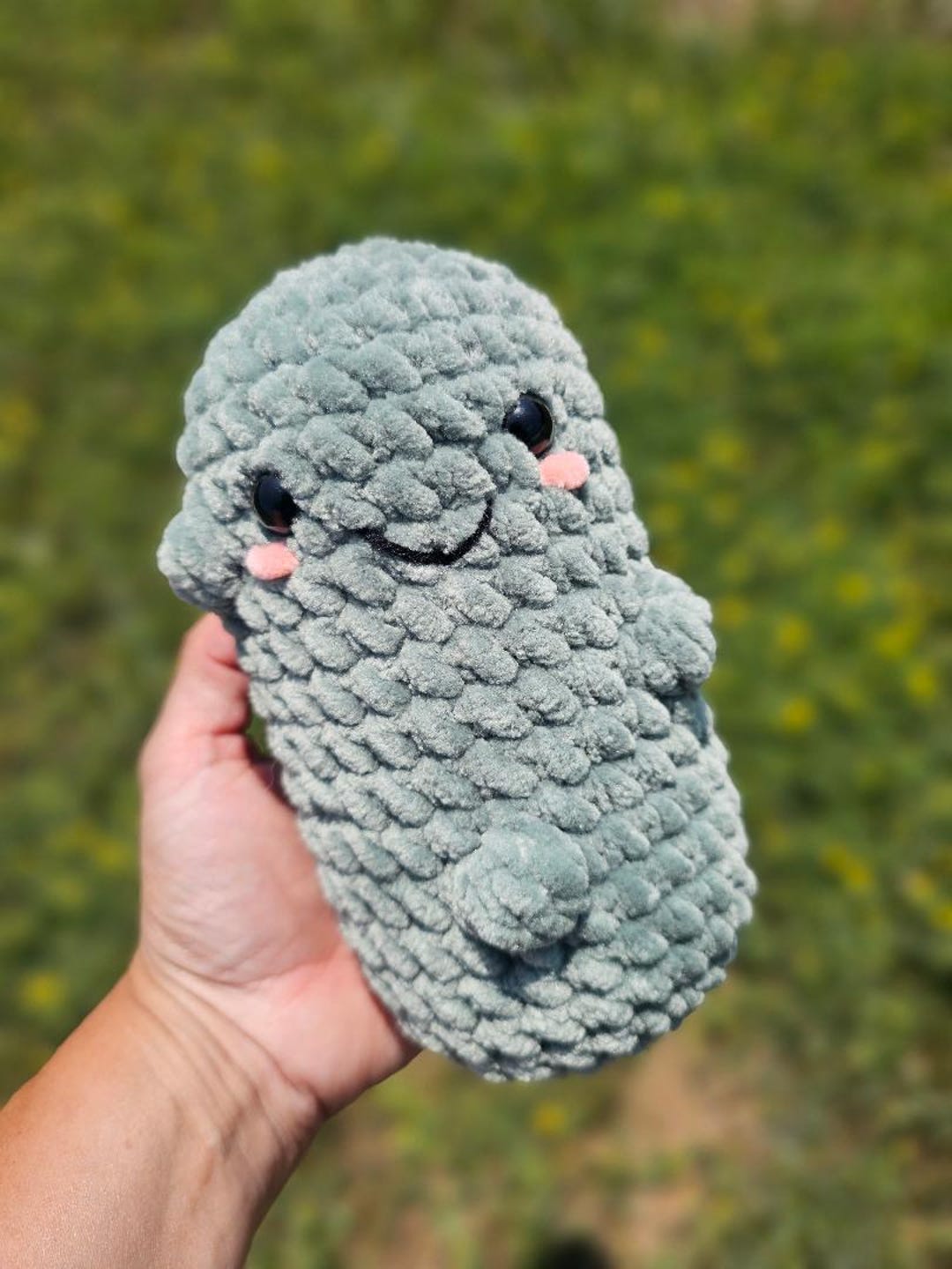 No Sew Pickle Crochet Pattern, Emotional Support Pickle PDF, Instant ...