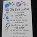 Bible Verse Card With Watercolor Flowers, Calligraphy Scripture Card - Etsy
