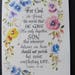 Bible Verse Card With Hand Painted Watercolor Flowers and Calligraphy ...