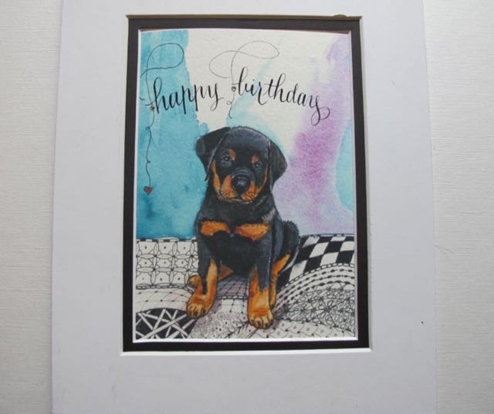 Birthday Card Rottweiler Puppy Birthday Card Rottweiler - Etsy Australia