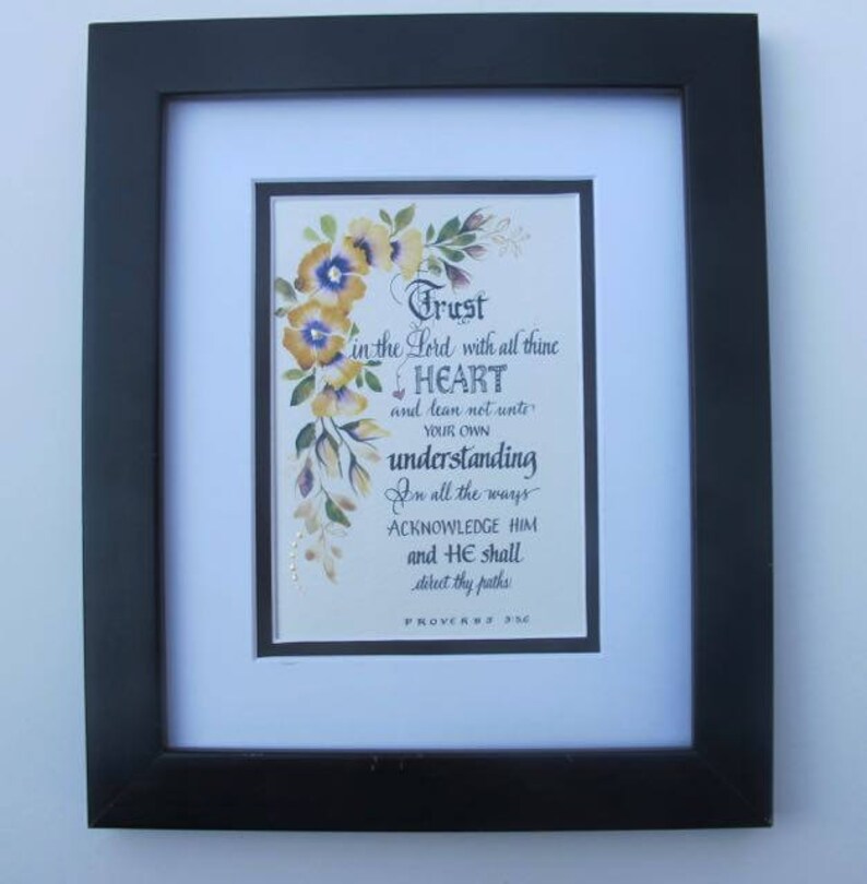 Christian Greeting Card Inspirational Card Proverbs card | Etsy