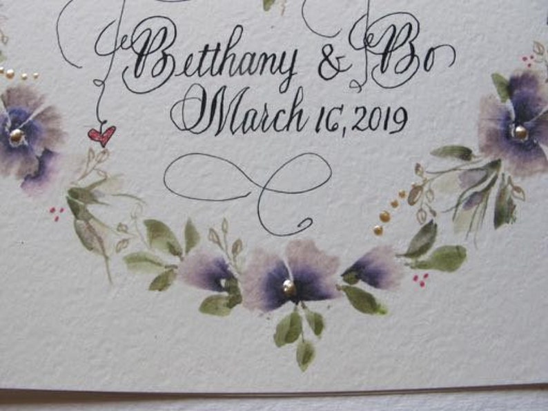 Personalized Wedding Card Custom Wedding Card Keepsake - Etsy