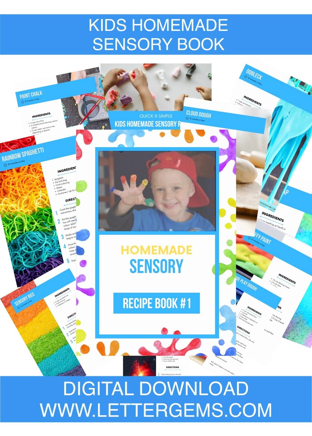 Kids Sensory Recipe Book: Slime, Dough, & More (digital Download) - Etsy