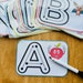 Alphabet Tracing Cards: Play Dough Mats, Phonics (digital Download) - Etsy