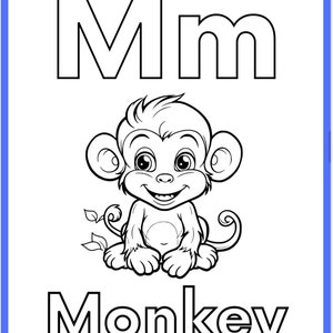 ABC - Alphabet Colouring Book, Educational Printable, Kids Colouring ...
