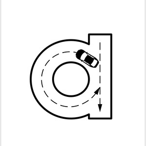 63 Pg of Car Tracing Alphabet and Numbers -abc-abc-123 Alphabet ...