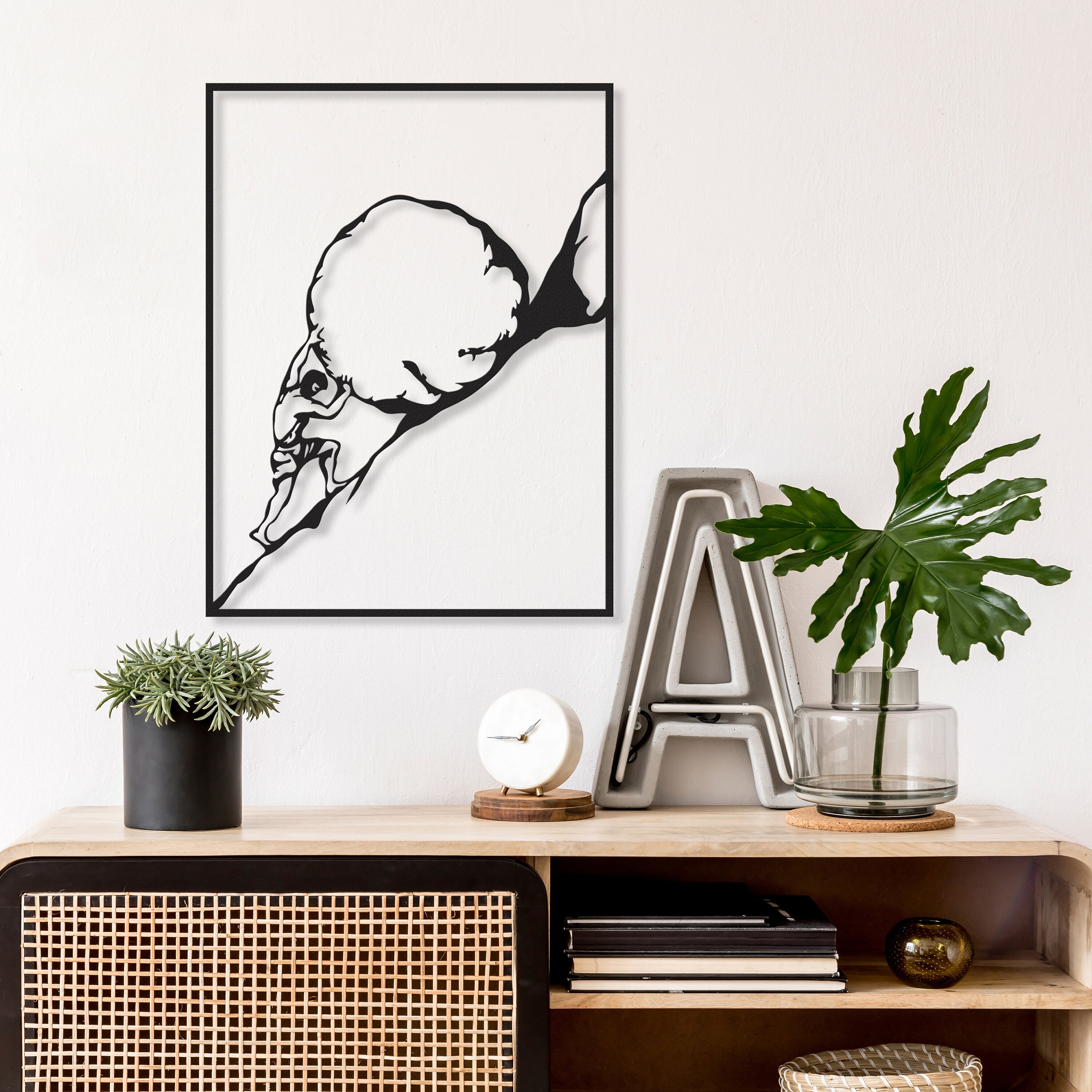 Sisyphus Myth Wall Art, Greek Mythology Home Decor, Motivational Wall ...