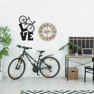 Bicycle Metal Wall Art, Bike Room Sign, Cycling Gifts for Men, Bike Art ...