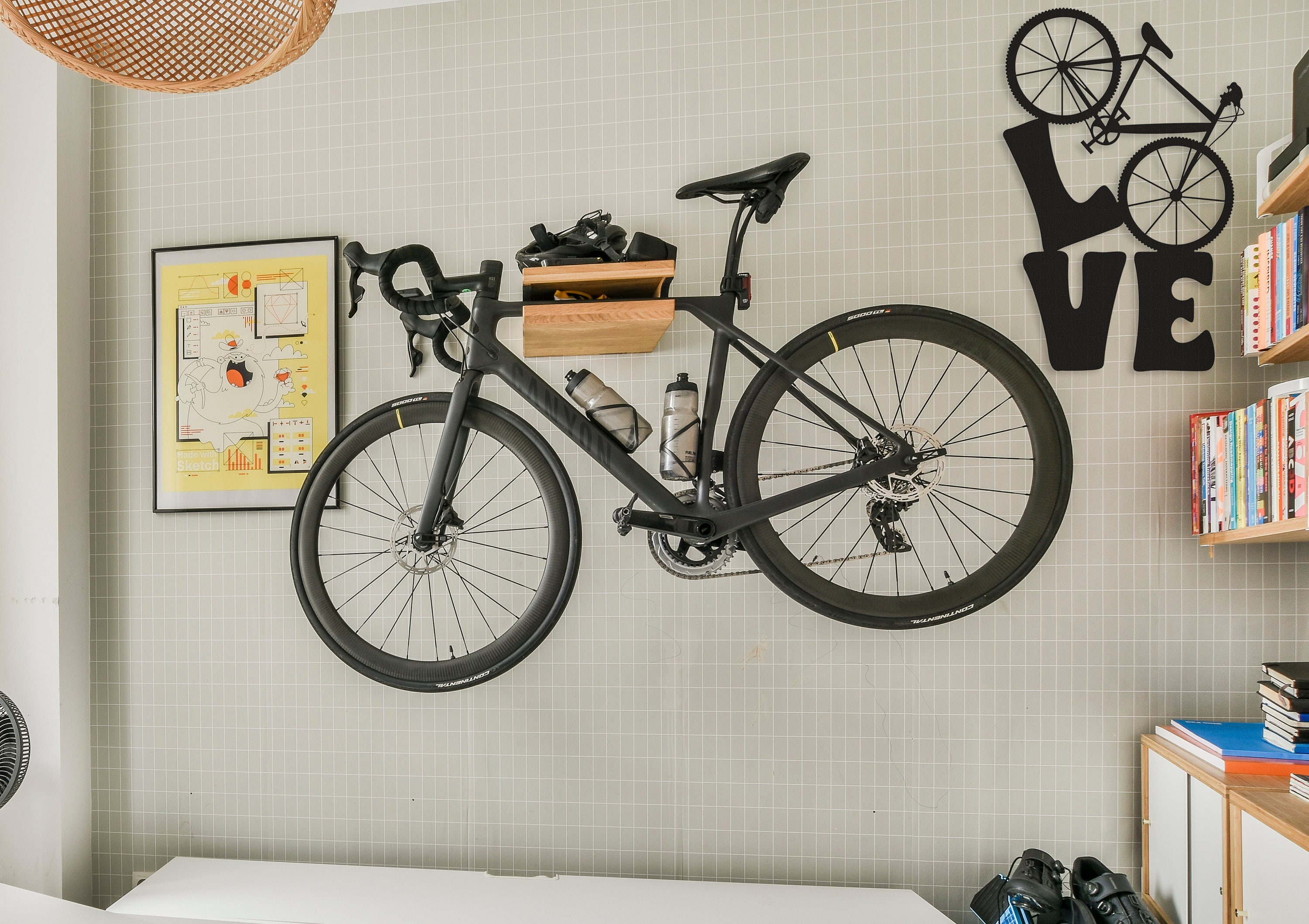 Bicycle Metal Wall Art, Bike Room Sign, Cycling Gifts for Men, Bike Art ...