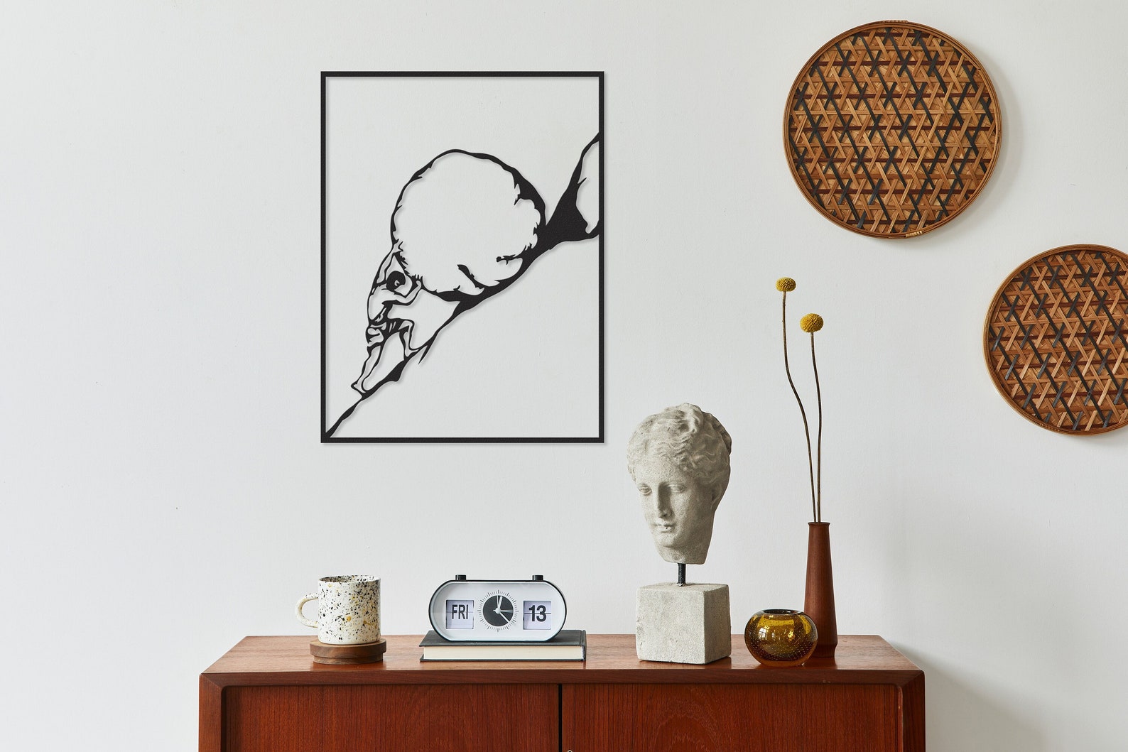 Sisyphus Myth Wall Art, Greek Mythology Home Decor, Motivational Wall ...