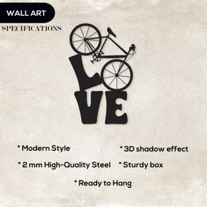 Bicycle Metal Wall Art, Bike Room Sign, Cycling Gifts for Men, Bike Art ...