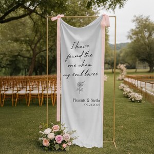 I Have Found the One Whom My Soul Loves Wedding Sign, Custom Bible ...